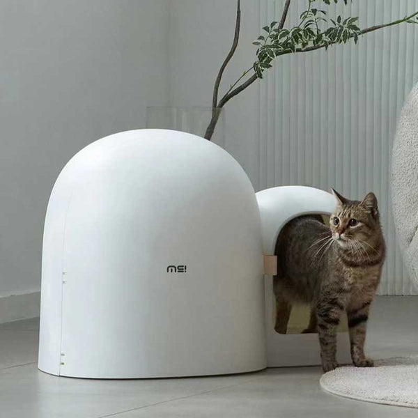MS Modern & Chic Fully Enclosed Compact Cat Litter Box | Higooga